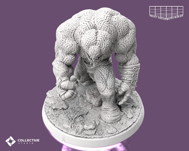 Servant of the Elder Brain Miniature | Brain Golem Figure | Monsters ...