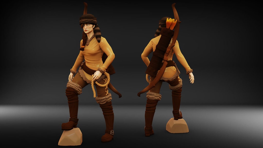 Trapper With Tent Miniature Human Trapper and Worn Tent Miniature ...