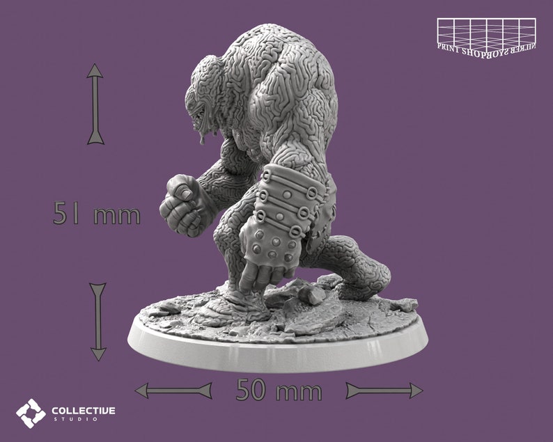 Servant of the Elder Brain Miniature | Brain Golem Figure | Monsters ...