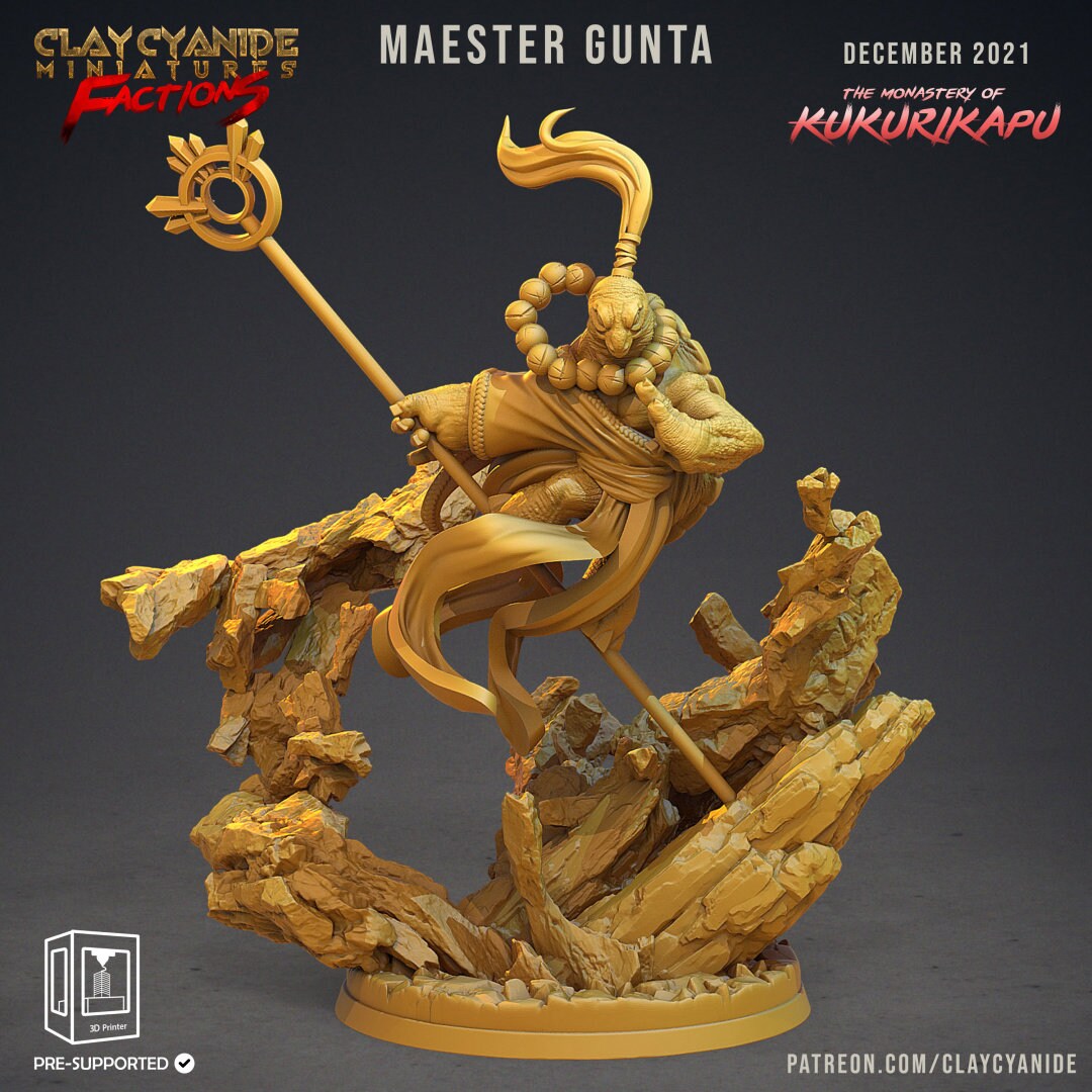 Turtle People Master Shaolin Miniature | Tortle Way of the Four ...