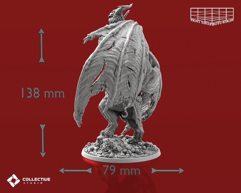 Demon Prince of Undeath Miniature | Orcus the Lord of Bones Figure ...