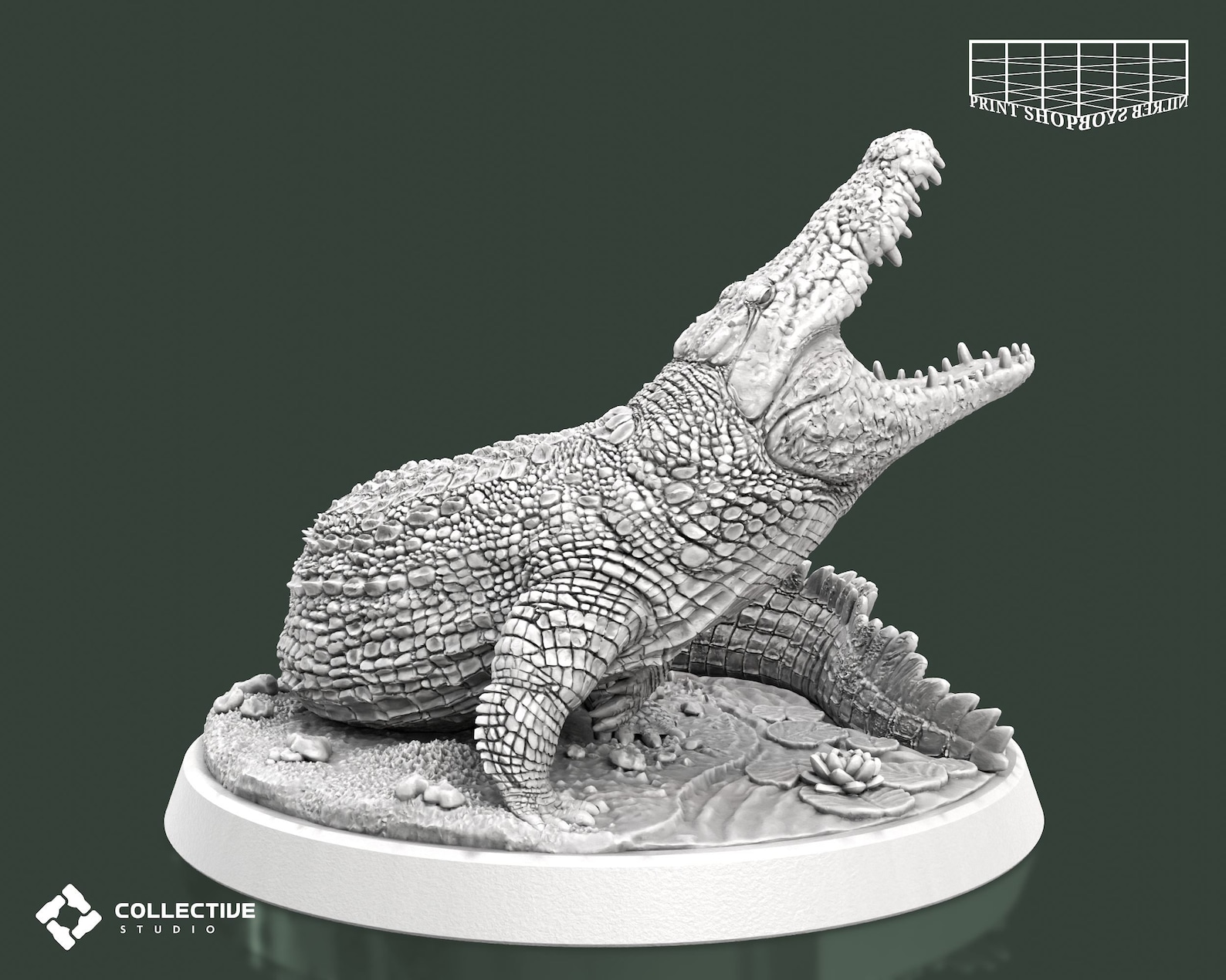 Alligator Miniature | Swamp Crocodile Figure | Monsters | Beasts ...