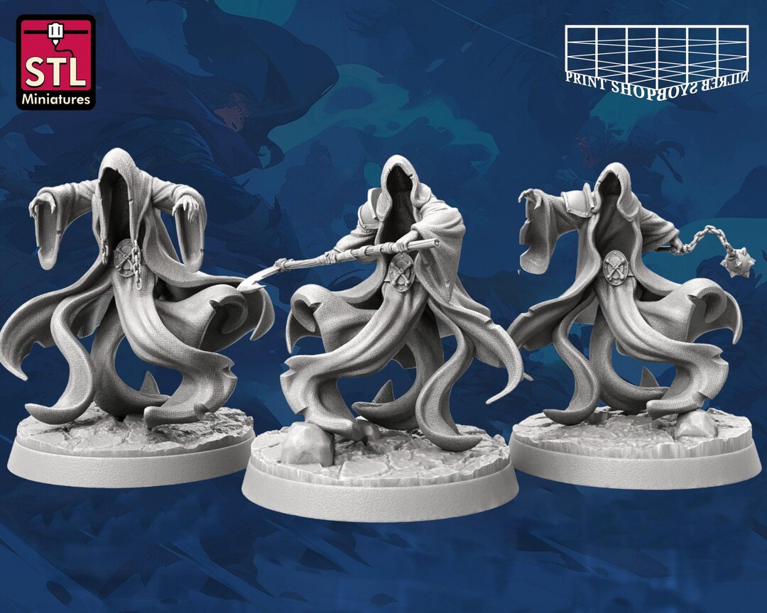 Shadow Miniature Set | Wraith Demon Figure Pack | Undead Encounters ...