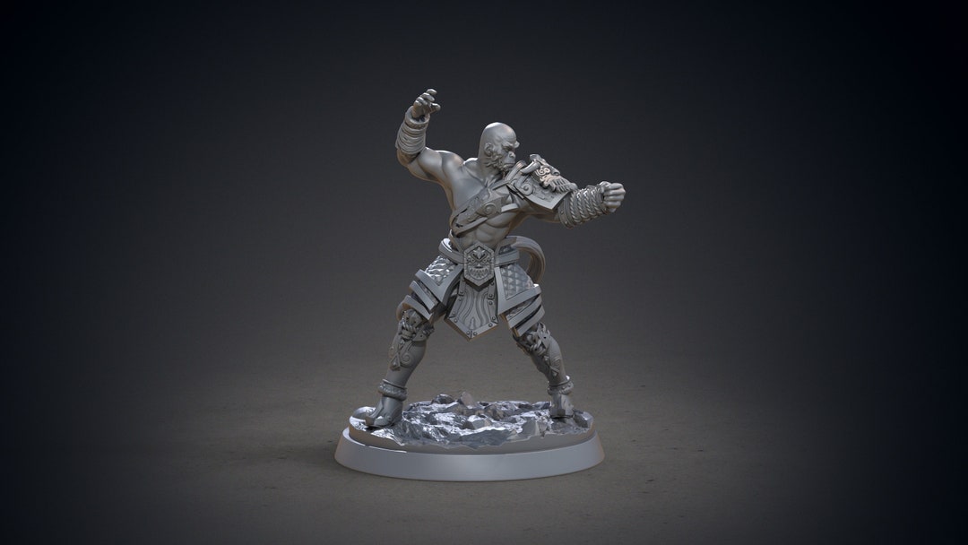 Monkey People Monk Miniature Wisened Warrior Miniature for D&D 5e ...