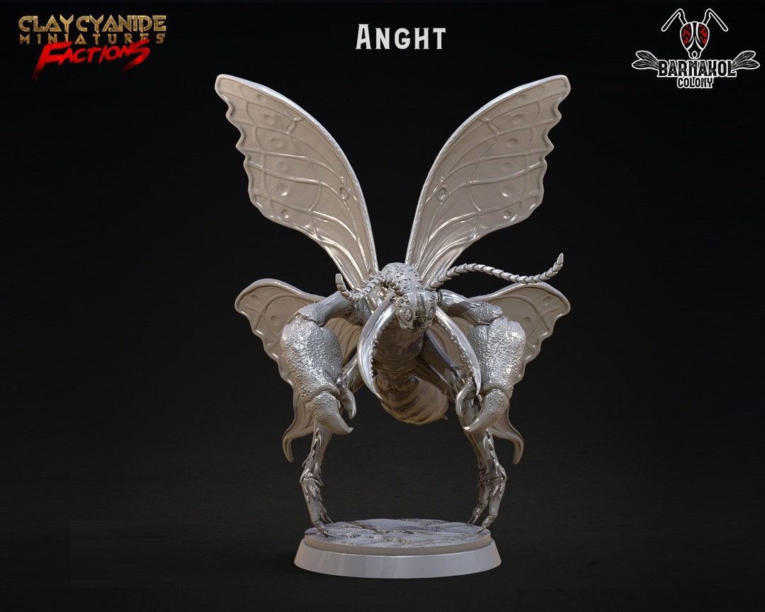 Winged Earth Colossus Miniature Umber Moth Miniature Iconic Monsters ...