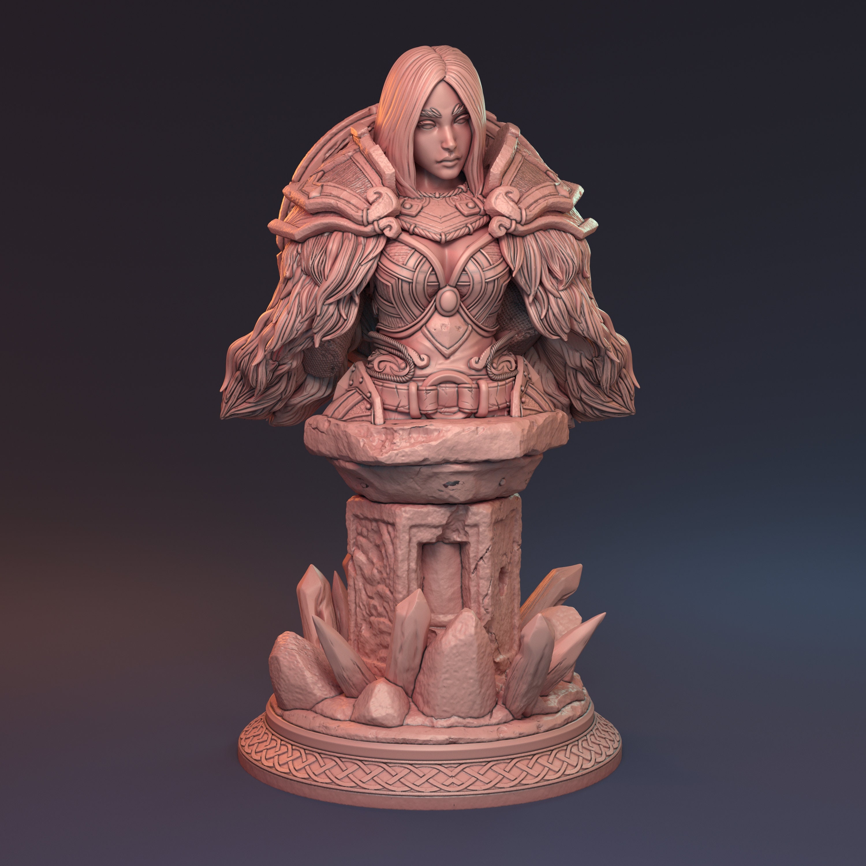 Feira Thurd Two-handed Ax Fighter Miniature | Female Warrior Ax Figure ...