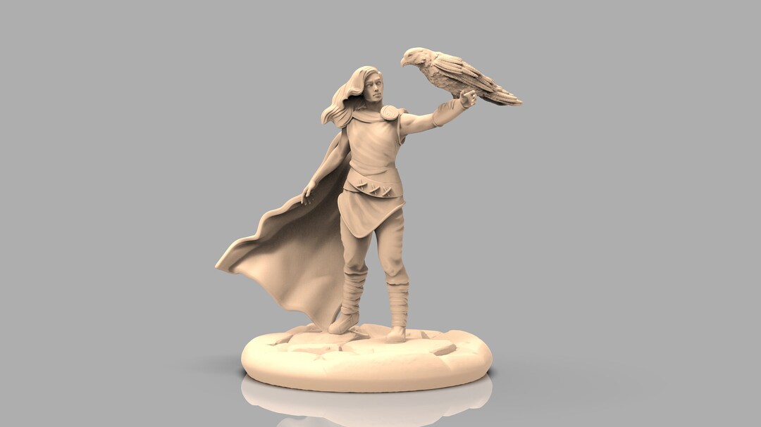 Falconer Miniature Female Human Falconer Miniature Heroic Character ...