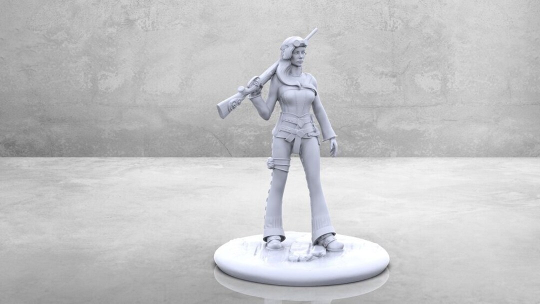 Elf Sniper Miniature Elven Gunslinger Miniature Heroic Character ...