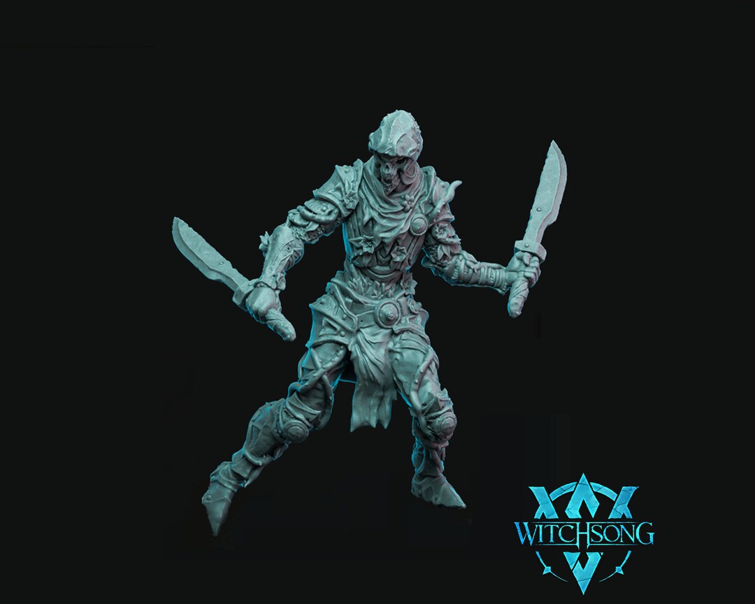 Undead Short Sword Soldier Miniature Skeleton Swashbuckler Figure for D ...