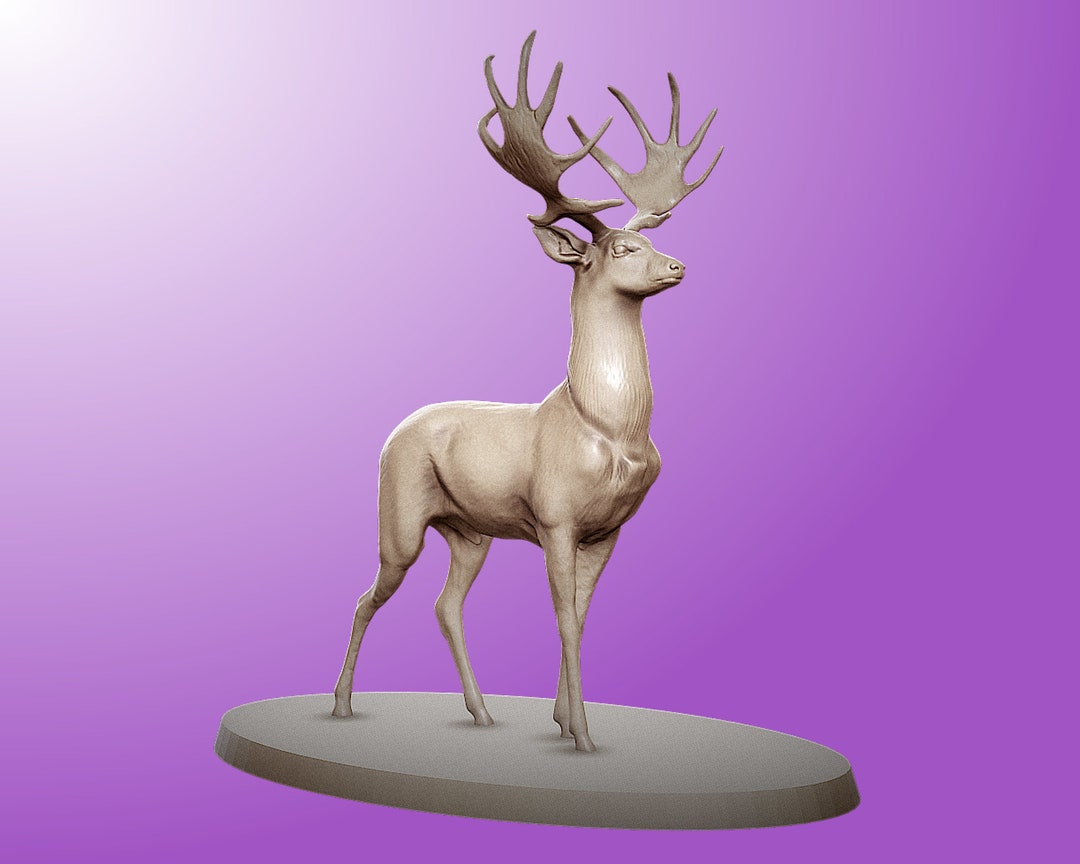 Deer Miniature | Stag Miniature | for D&D 5e, Pathfinder and Other Rpg ...