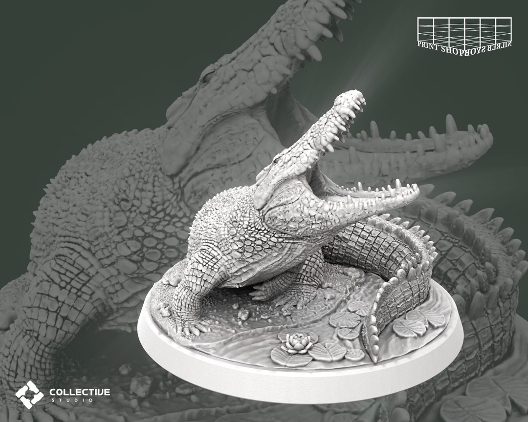 Alligator Miniature Swamp Crocodile Figure Monsters Beasts Jungle ...
