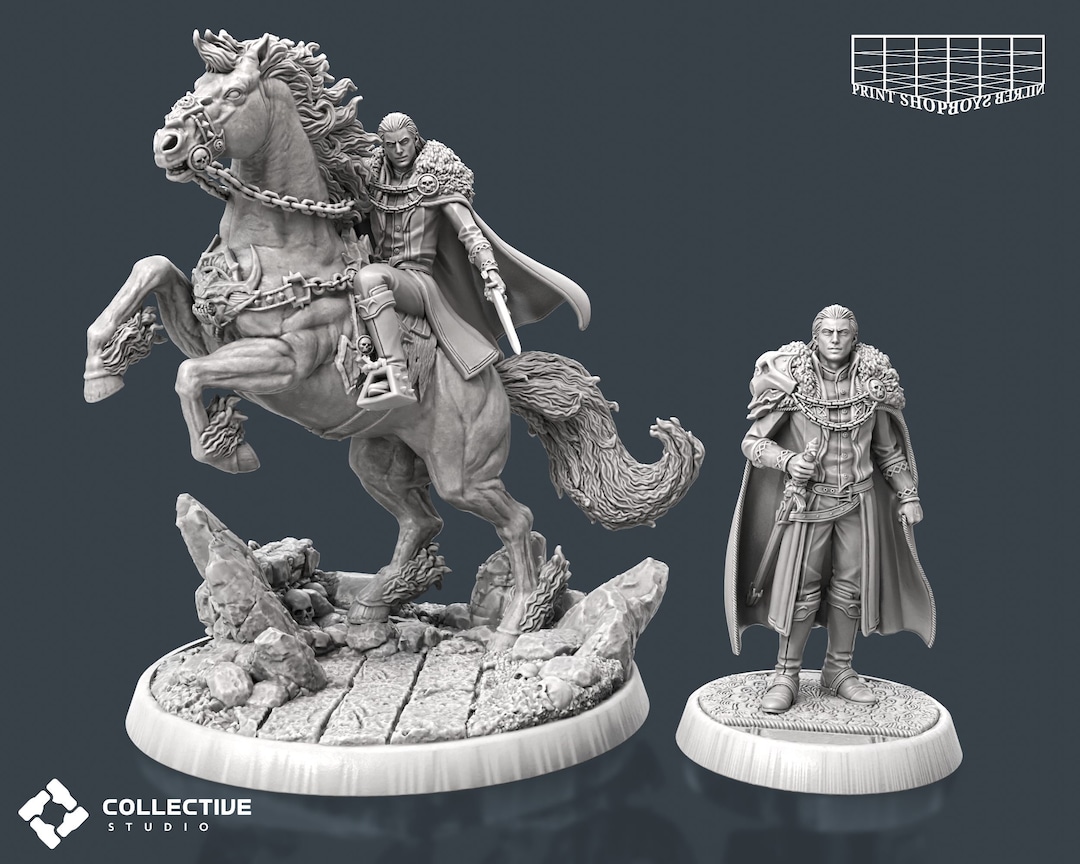 Vampire Lord Miniature Set | for Horror Campaigns Like Curse of Strahd ...
