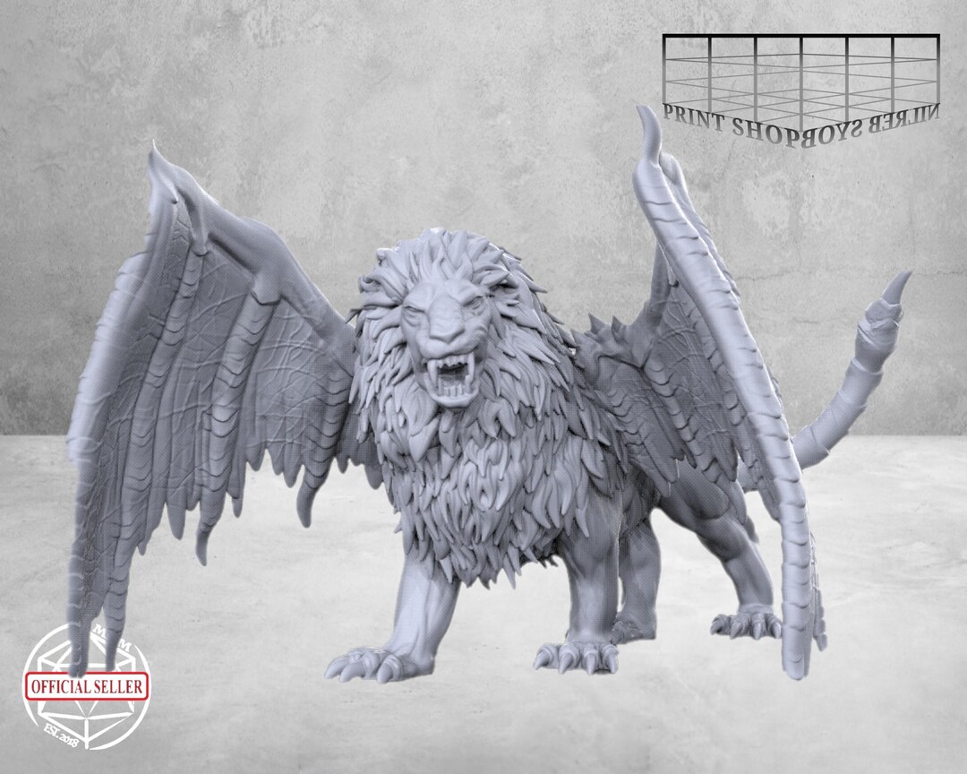 Vicious Manticore Miniature | Manticore Figure | Iconic Monster ...