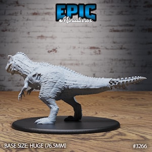 Lurking Undead Dinosaur | Zombie T-rex Walking Miniature | for D&D 5e ...