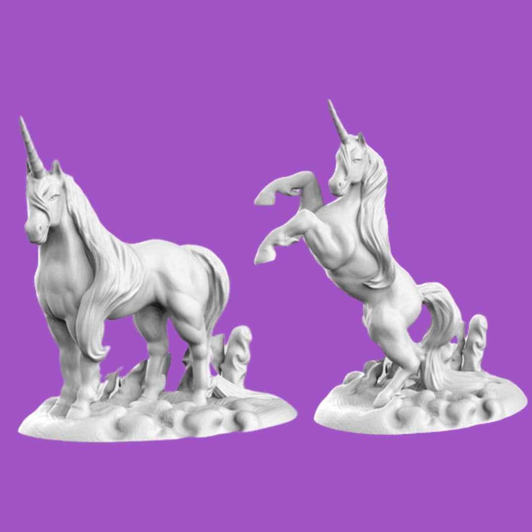 Unicorn Miniature | Unicorn Miniature | Beast for Tabletop Rpgs Like D ...