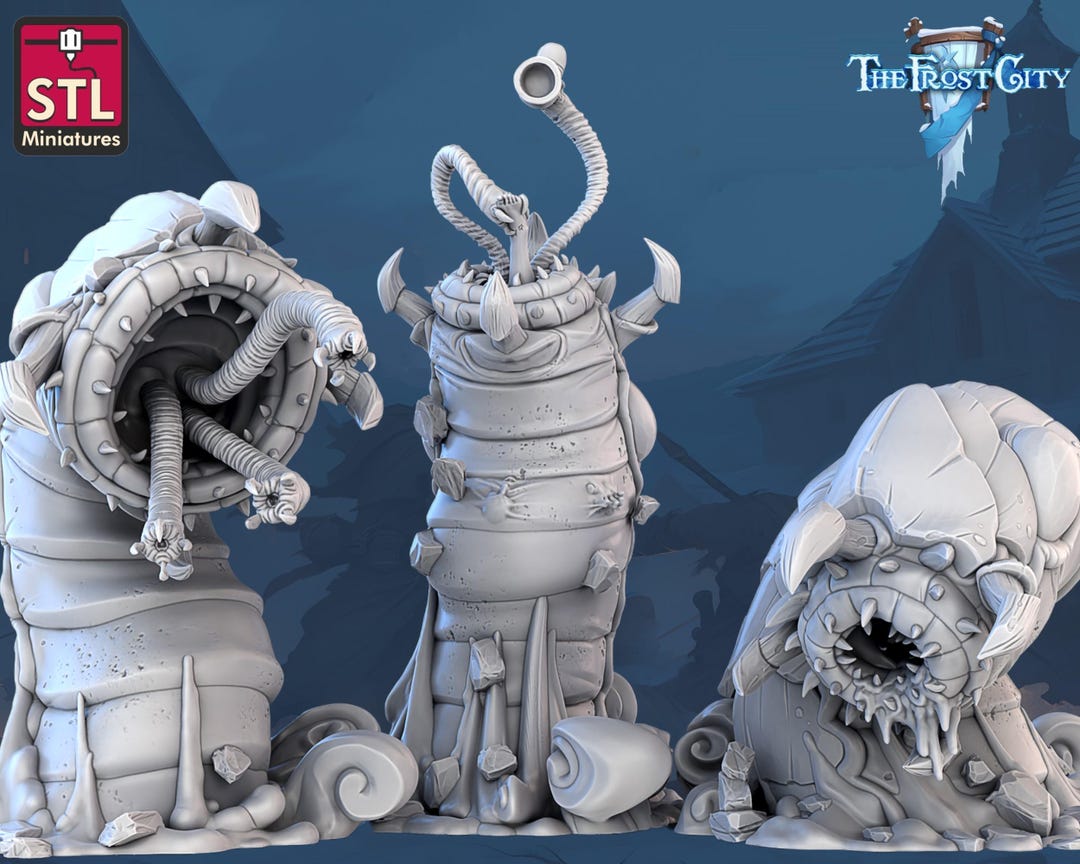 Omnivorous Worm Miniature Giant Worms Figure Iconic Monsters ...
