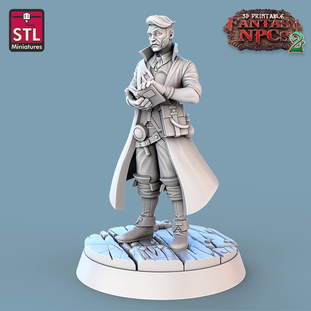 Detective Private Investigator Miniature | Old School Investigator ...