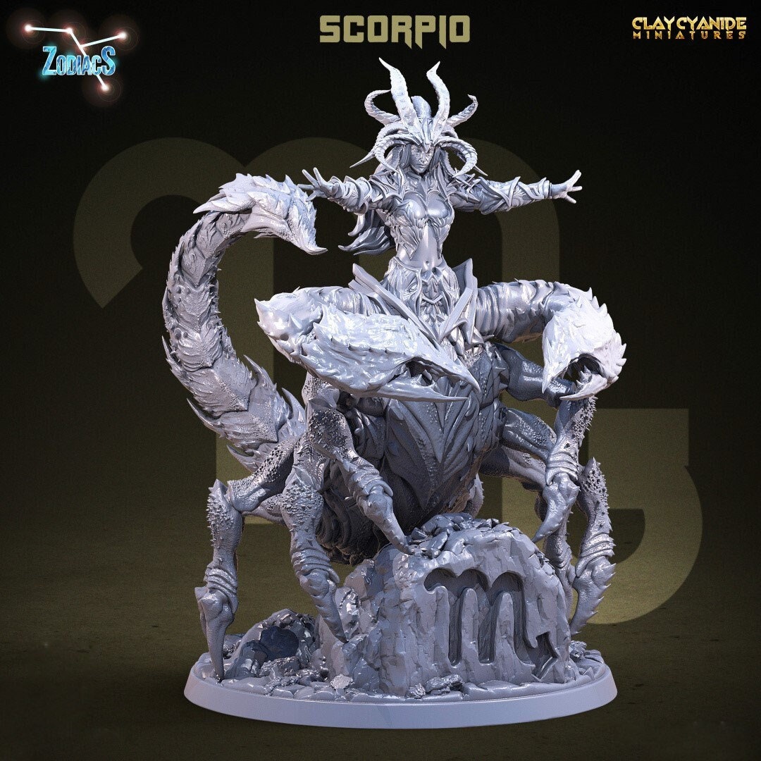 Scorpio Zodiac Miniature Scorpio Zodiac Figure Astrological Gift for D ...