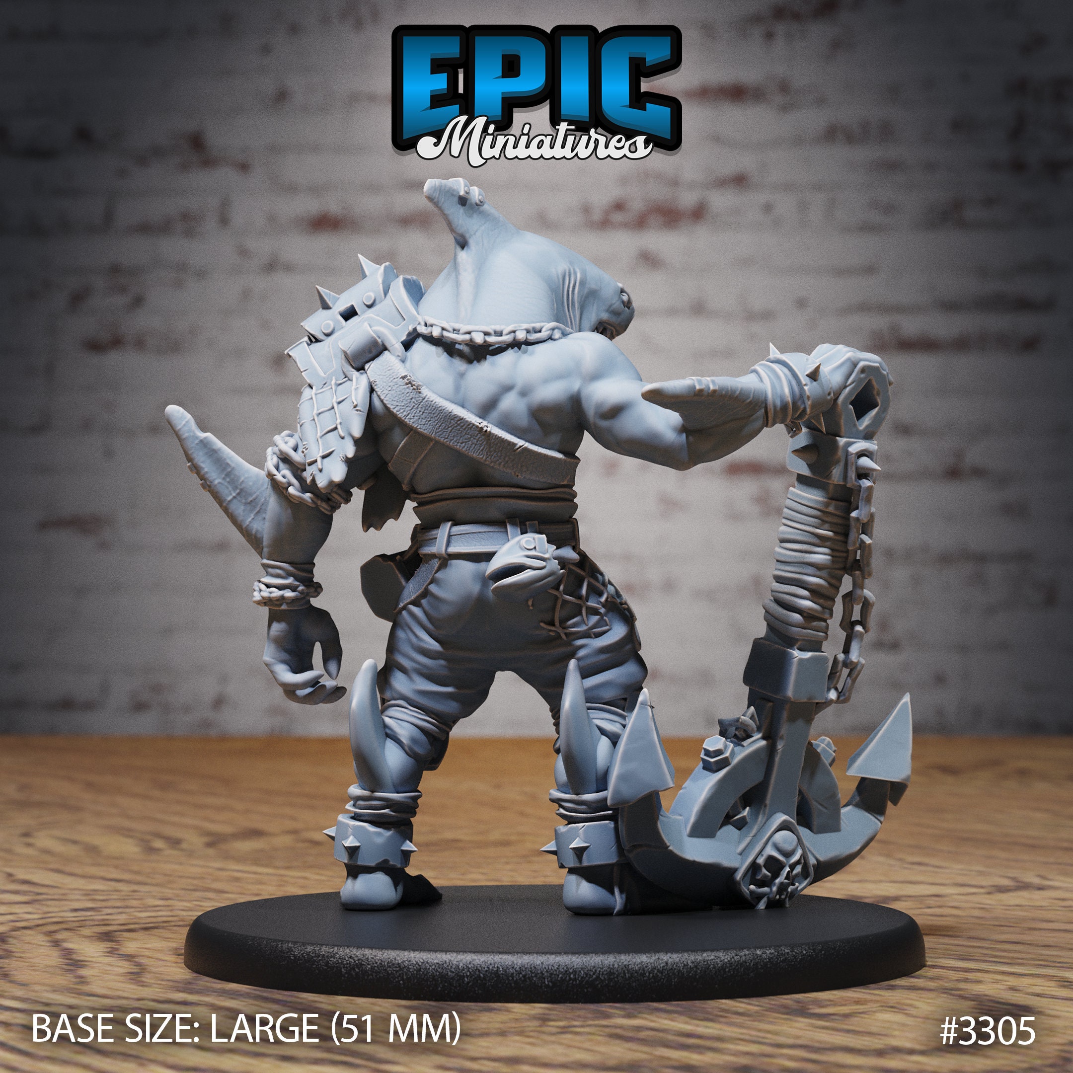 Attacking Shark People Warrior Miniature Set | Fighting Shark Folk ...