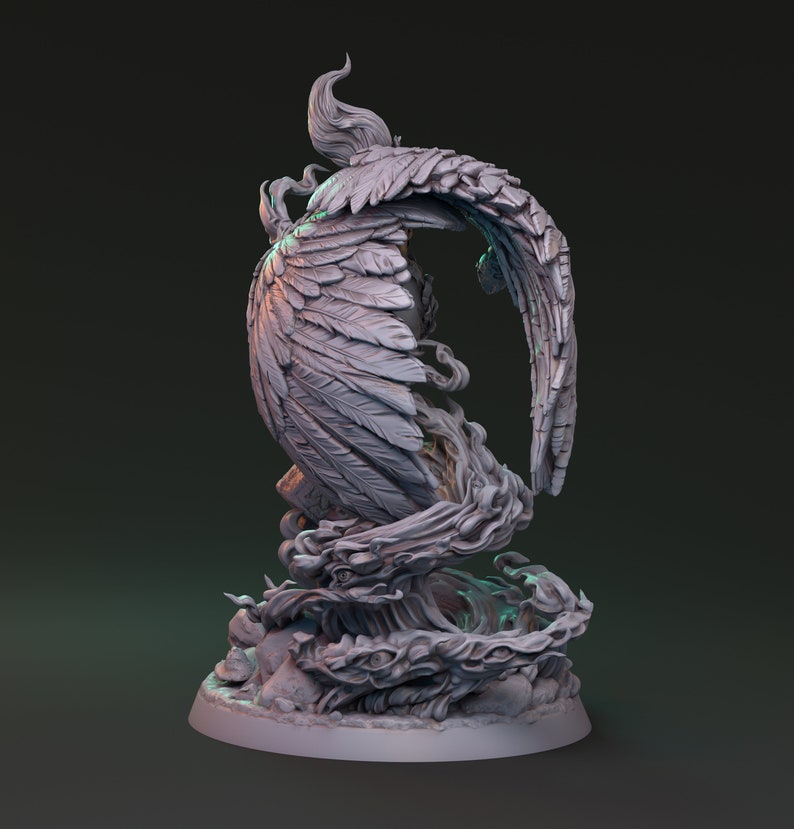 Attacking Harpy Miniature | Humanoid Winged Creature | for D&D 5e ...
