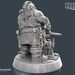 Dwarf Weaponsmith Miniature | Dwarven Blacksmith Figure | Townsfolk ...