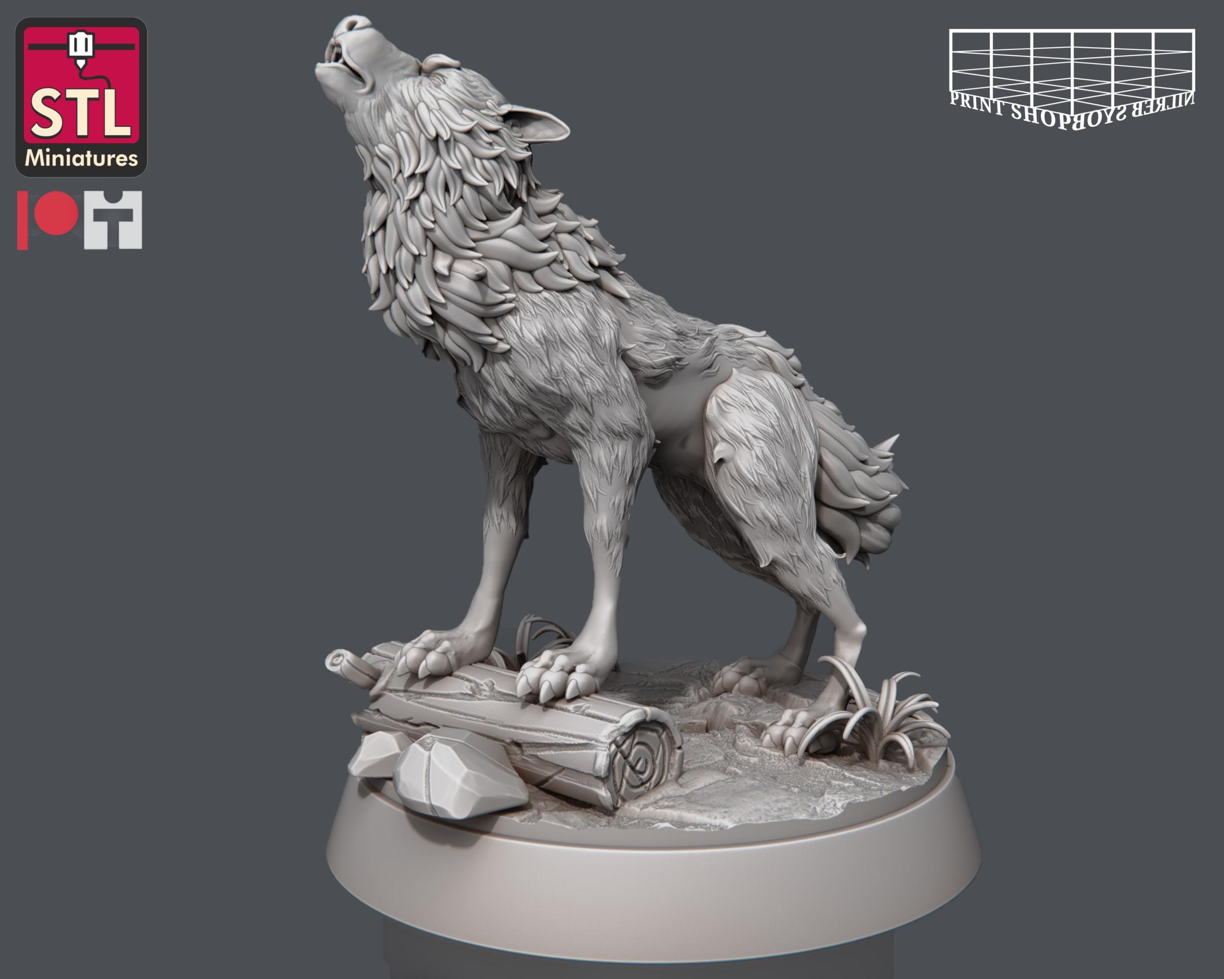 Wild Wolf Pack Miniature Set | Wolves Herd Figure Pack | Forest ...