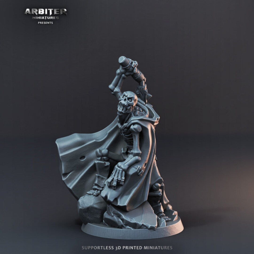 Skeleton Knight Miniature Skeleton Knight Miniatures for D&D 5e ...