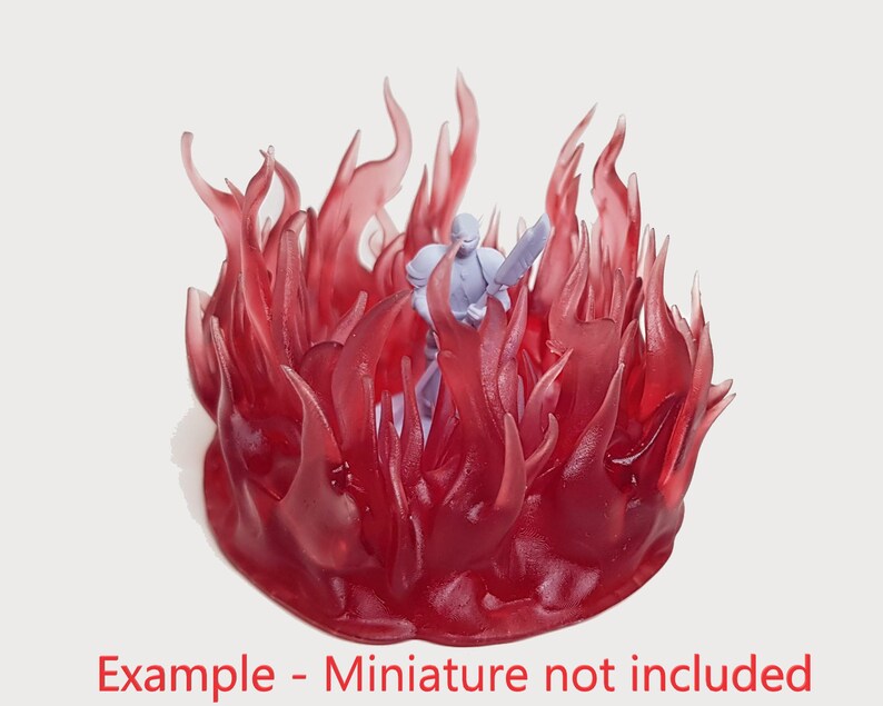 Fire Wall Miniature | Wall of Fire Miniature | Spell Effects | Terrain ...