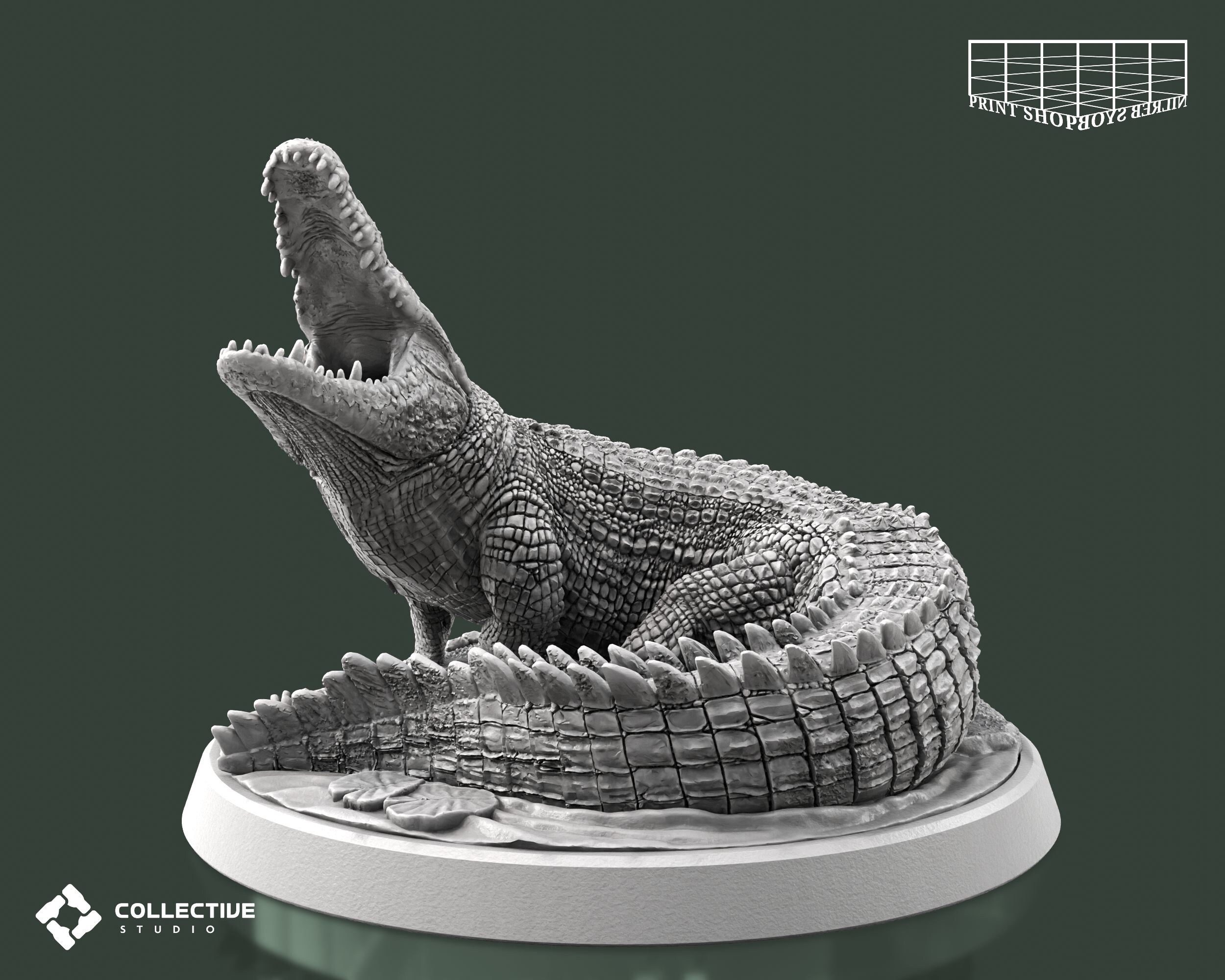 Alligator Miniature | Swamp Crocodile Figure | Monsters | Beasts ...