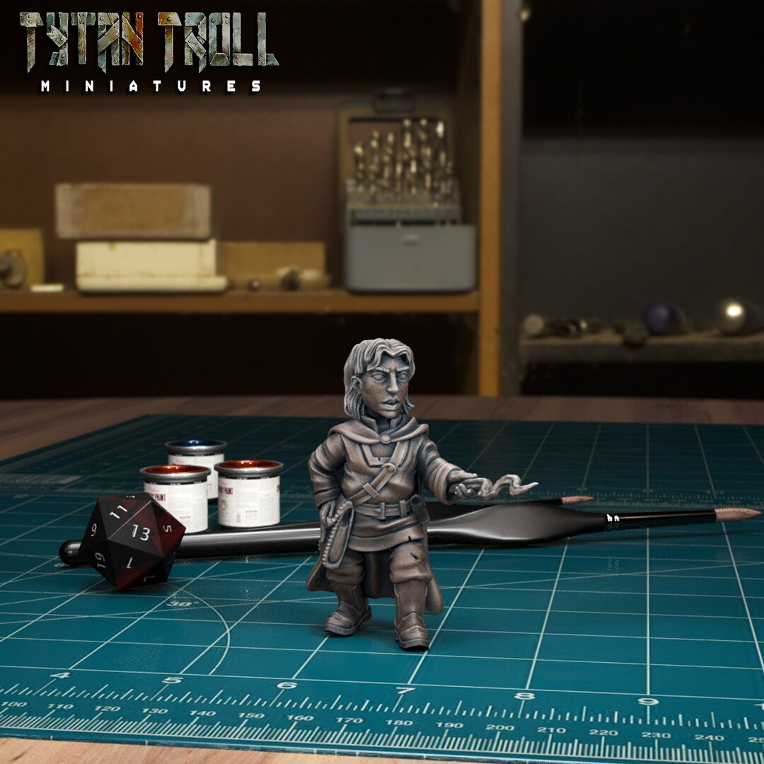 Halfling Sorcerer Miniature Halfling Sorcerer Miniature for D&D 5e ...