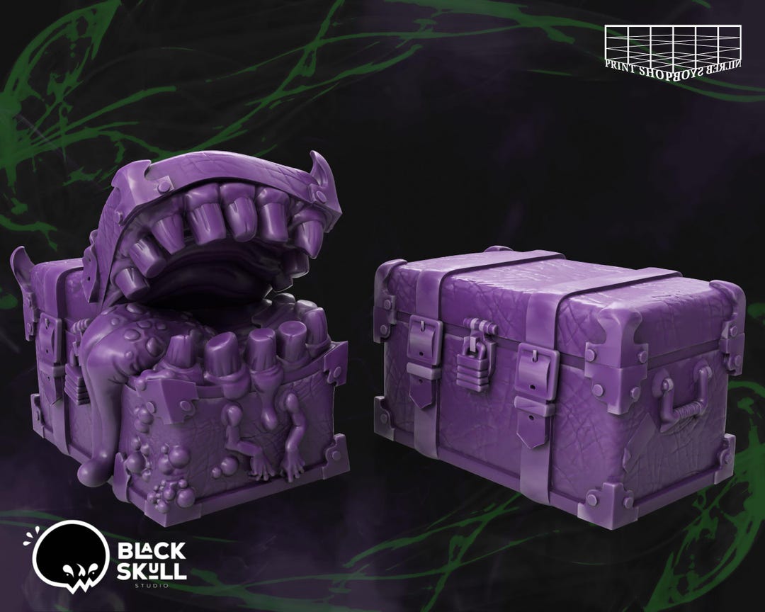 Small Suitcase Mimic Miniature | Living Trunk Figure Pack | Dungeon ...
