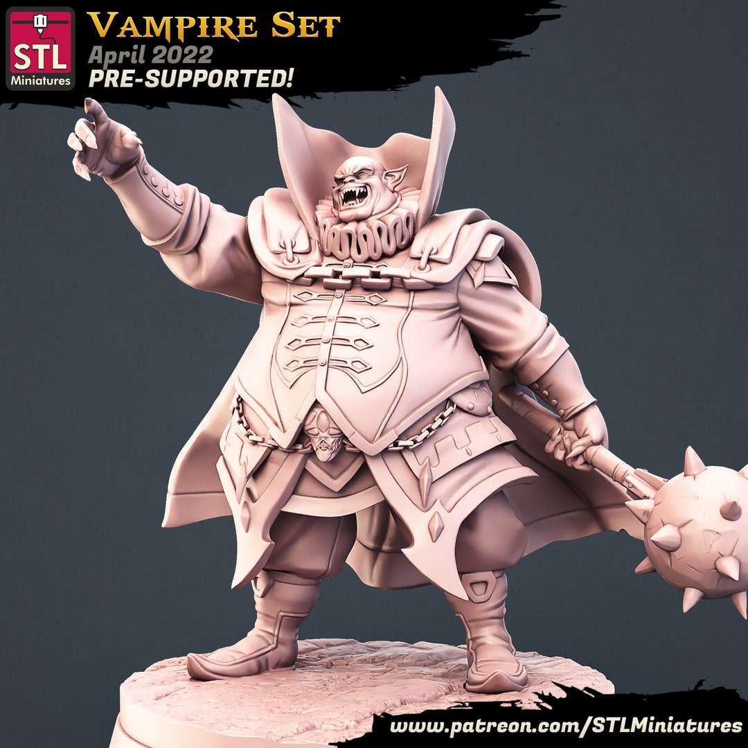Gluttonous Vampire Miniature Gluttonous Vampire Undead Horde STL ...