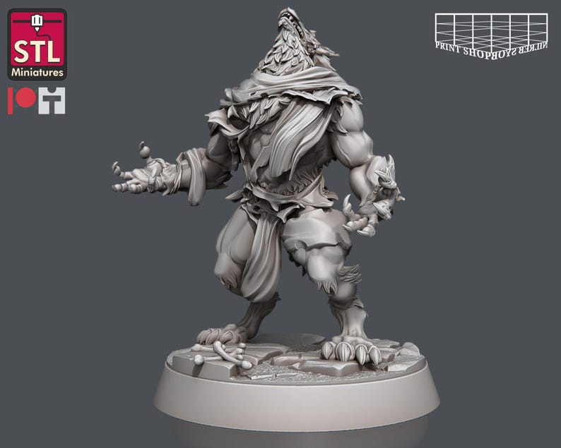 Werewolf Miniature Set | Lycanthrope Figure Pack | Iconic Monsters ...