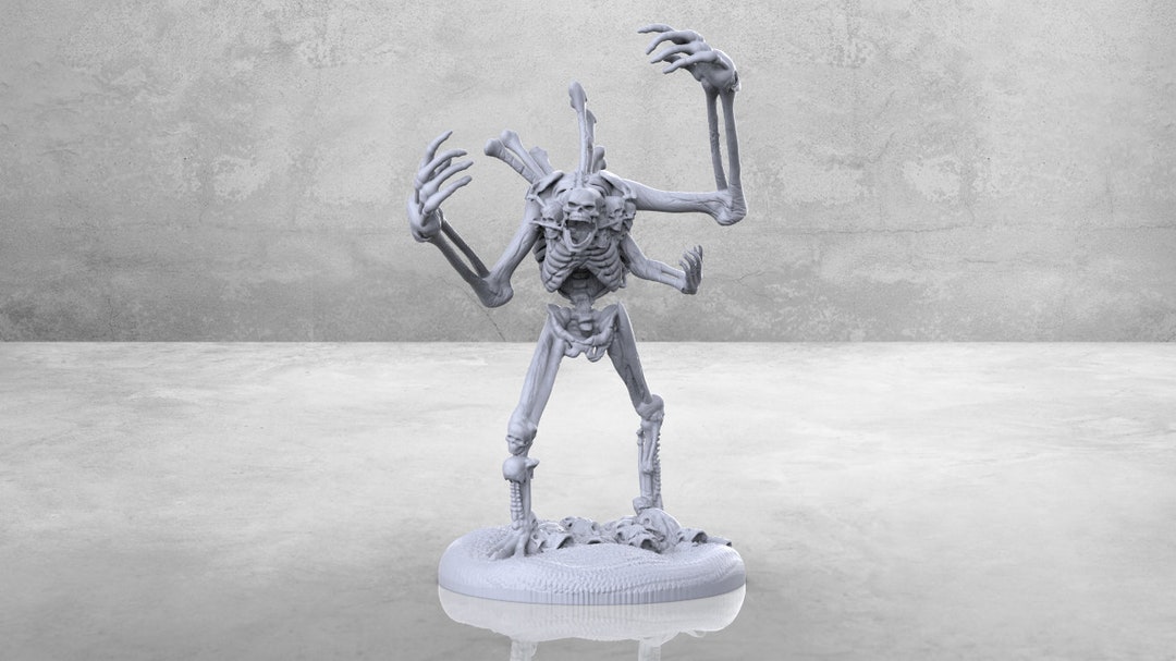 Reanimated Bone Pile Miniature Skeleton King Miniature Tabletop Rpgs ...