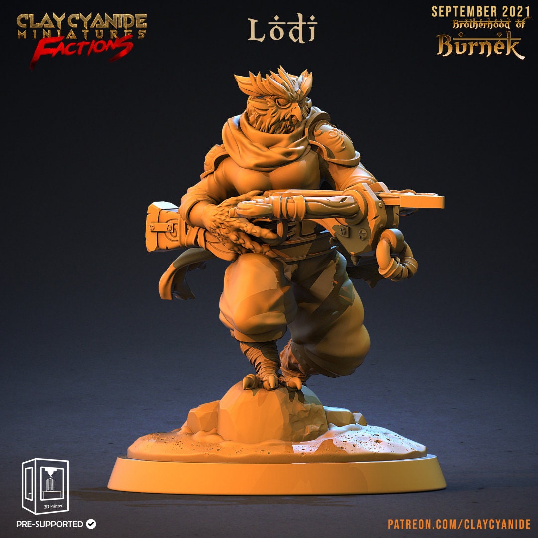 Owl Folk Sagittarius Miniature Owlin Crossbowman Miniature for D&D 5e ...