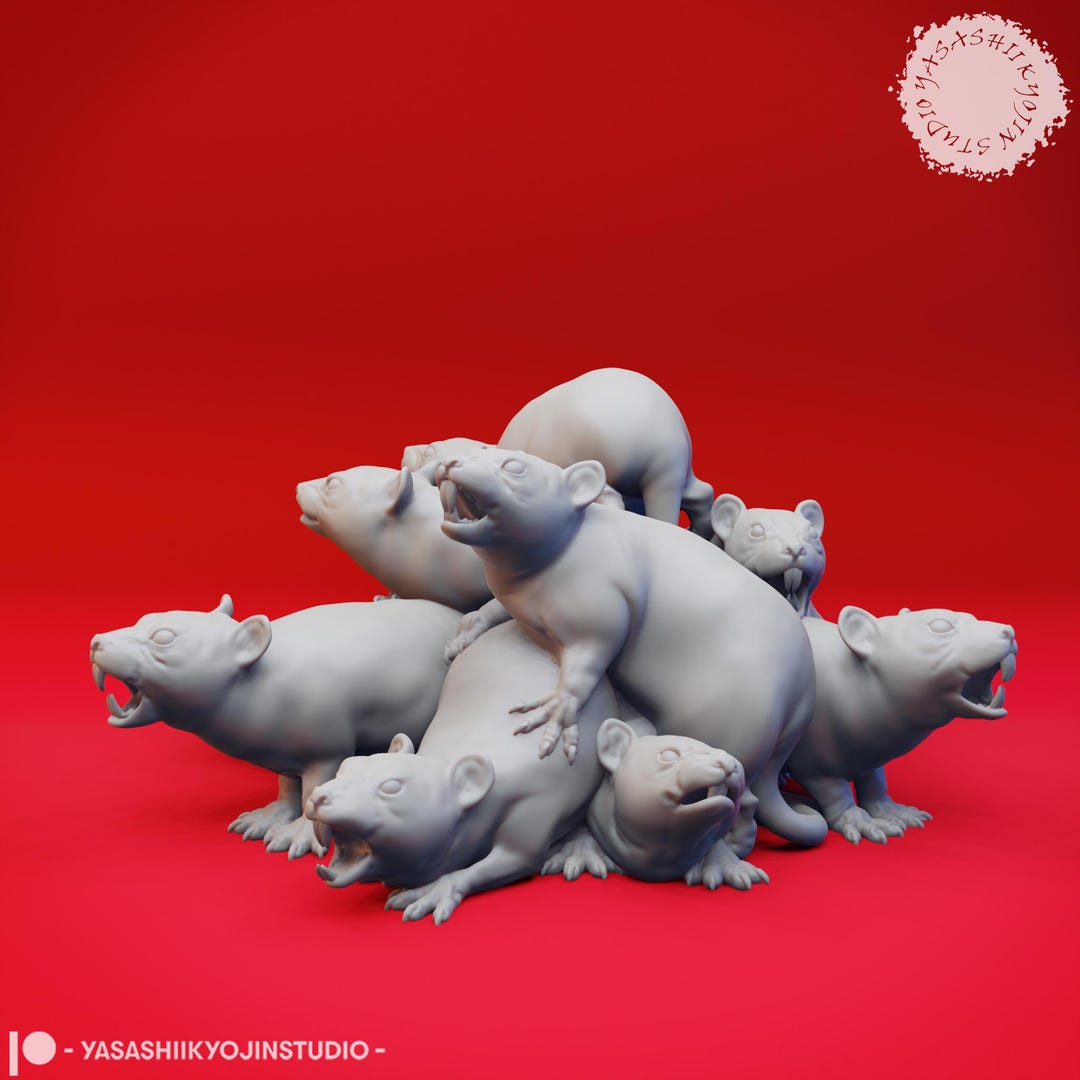 Swarm of Rats Miniature | Swarm of Rats Figure | Tiny Beasts ...