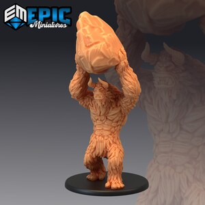 Yeti Miniature | Yeti Roaring Miniature | for D&D 5e, Pathfinder and ...