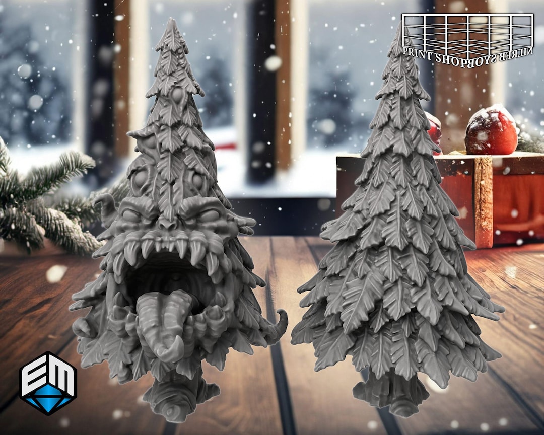 Christmas Tree Mimic Miniature Set Living Tree Figure Pack XMAS ...