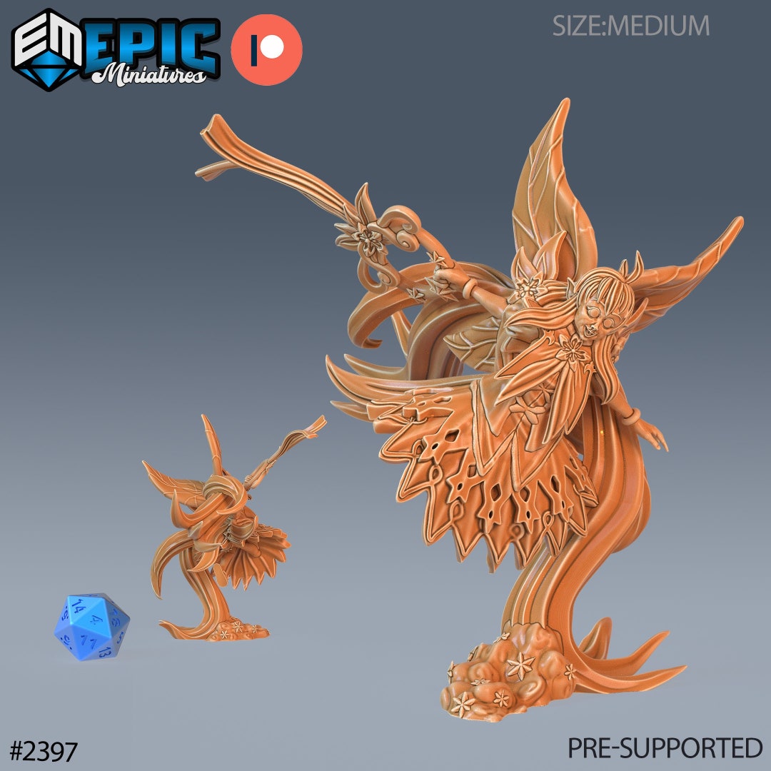 Pixie Miniature Pixie Flying Miniature for D&D 5e, Pathfinder and Other ...