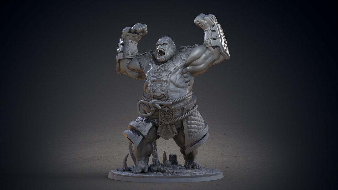 Monkey People Incredible Kong Miniature King of Apes Miniature for D&D ...