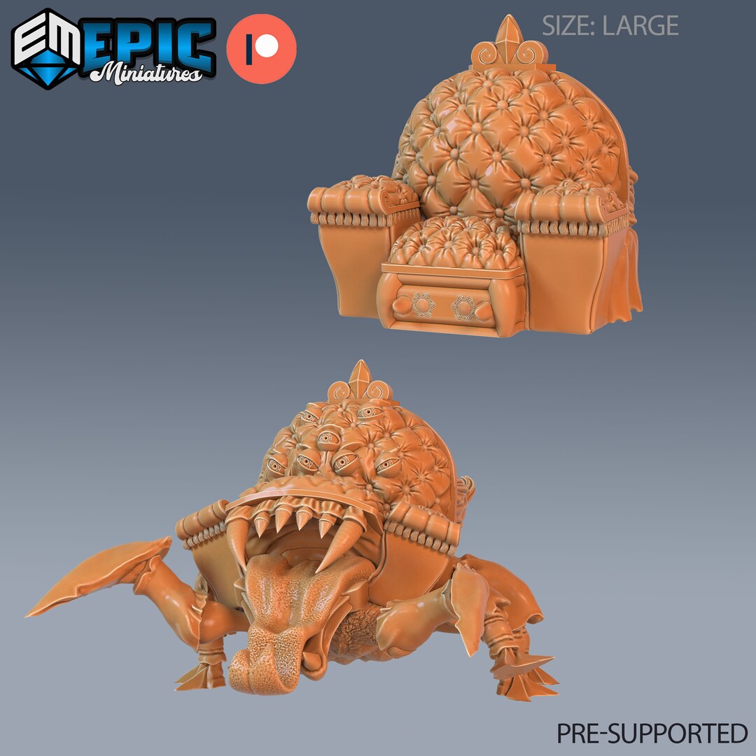 Mimic Throne Miniature | Mimic Throne Miniature | for D&D 5e ...