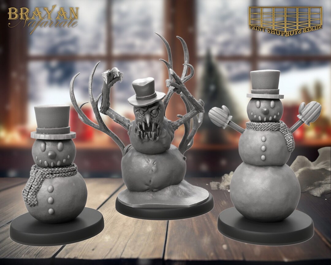 Snowman Miniature Set | XMAS Adventure Frostie Pack | for D&D 5e ...