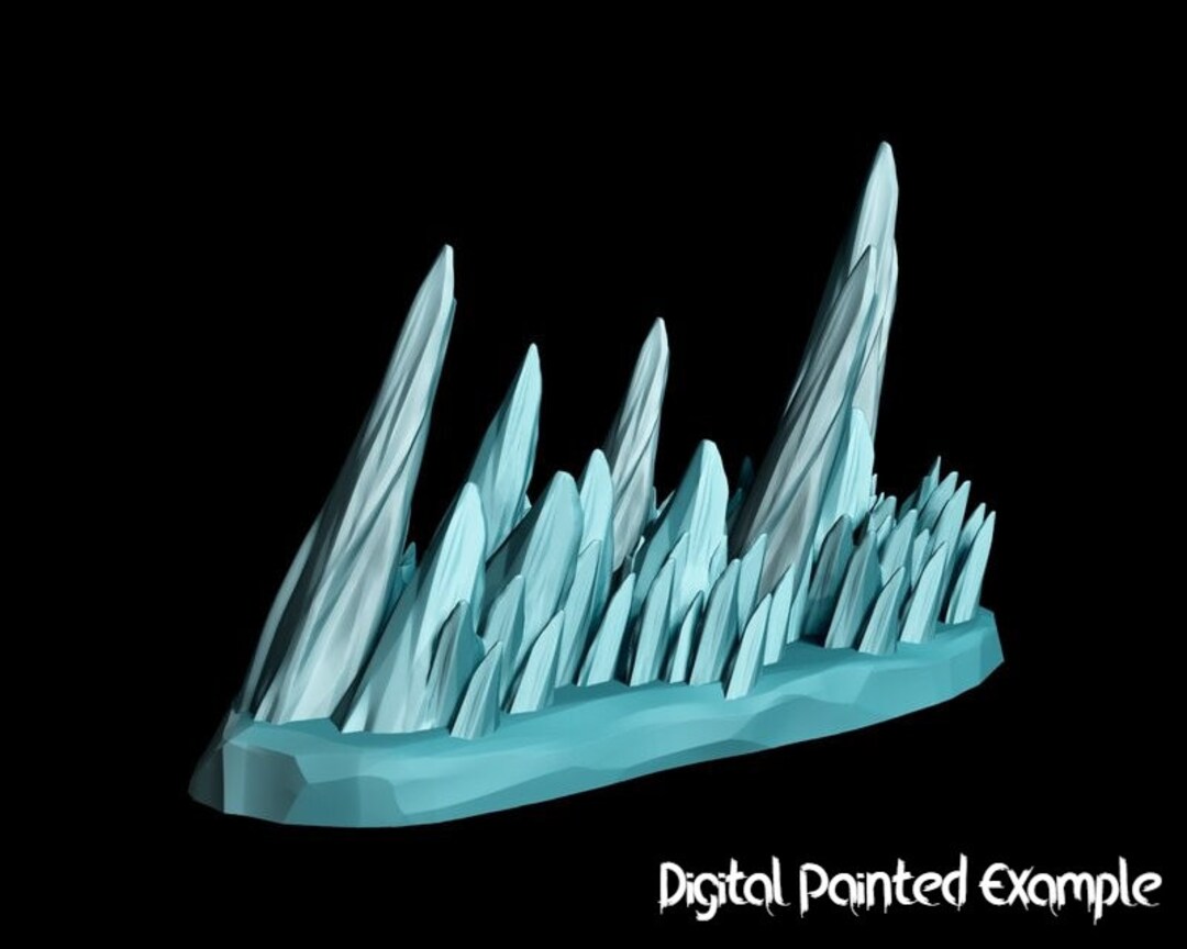 Eiswand Miniatur Wall of Ice Miniature Spelleffects - Etsy