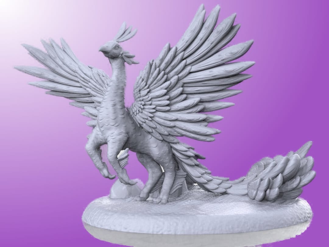 Peacock Griffin Miniature Peacock Griffin Miniature Tabletop Rpgs Like ...