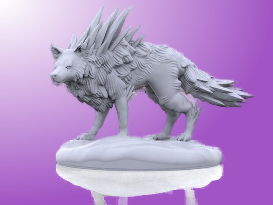Winter Wolf Miniature Tabletop Rpgs Like D&D or Pathfinder 28mm - Etsy