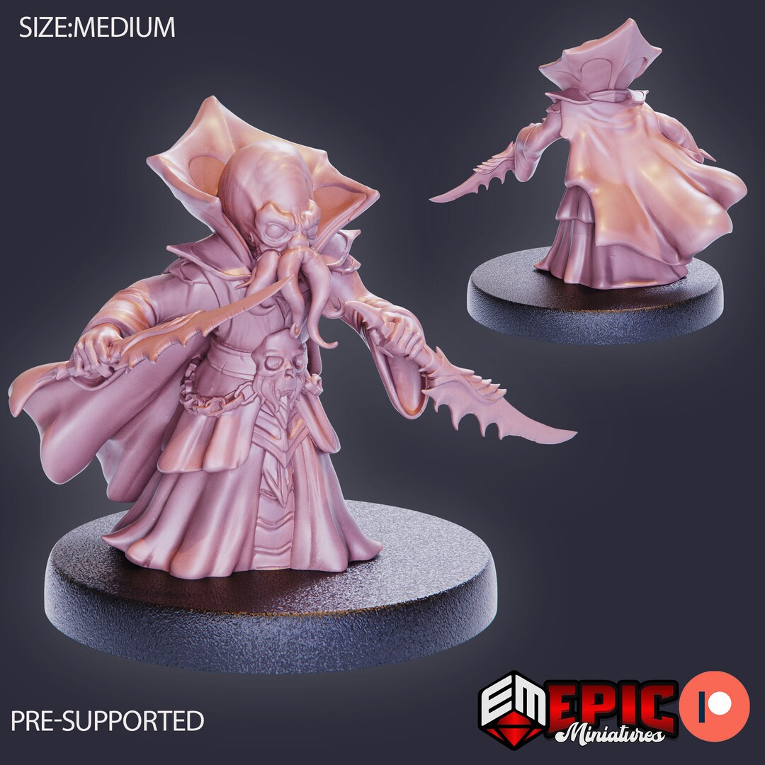 Star Spawn Gnome Miniature Mind Gnome Dagger Miniature for D&D 5e ...