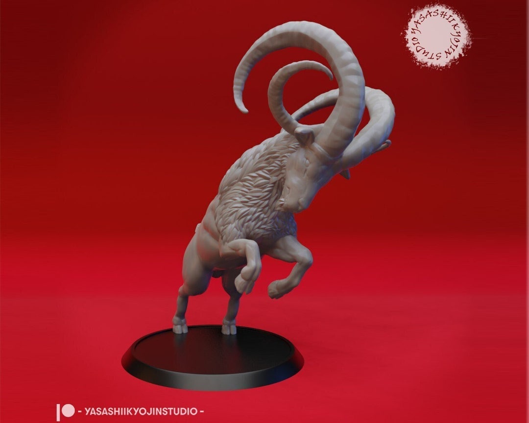 Capricorn Giant Miniature Giant Goat Miniature for D&D 5e, Pathfinder ...