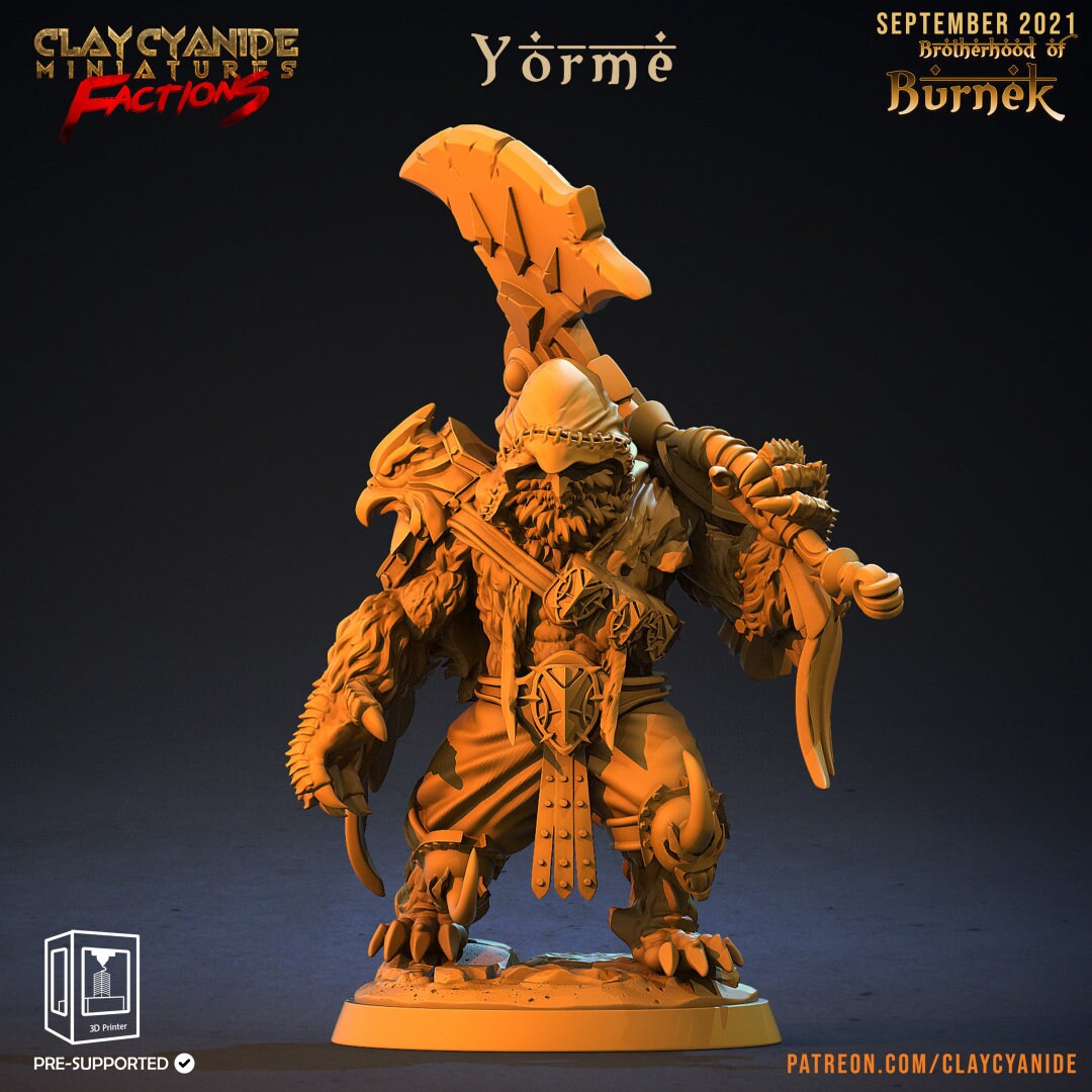 Owlfolk Barbarian Miniature | Owlin Warrior Miniature | for D&D 5e ...