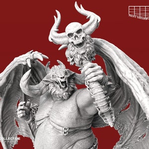 Demon Prince of Undeath Miniature | Orcus the Lord of Bones Figure ...