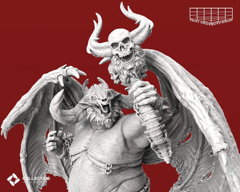 Demon Prince of Undeath Miniature | Orcus the Lord of Bones Figure ...